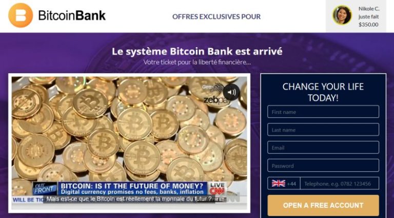 Bitcoin Bank avis 2022 : robot de trading arnaque ou fiable